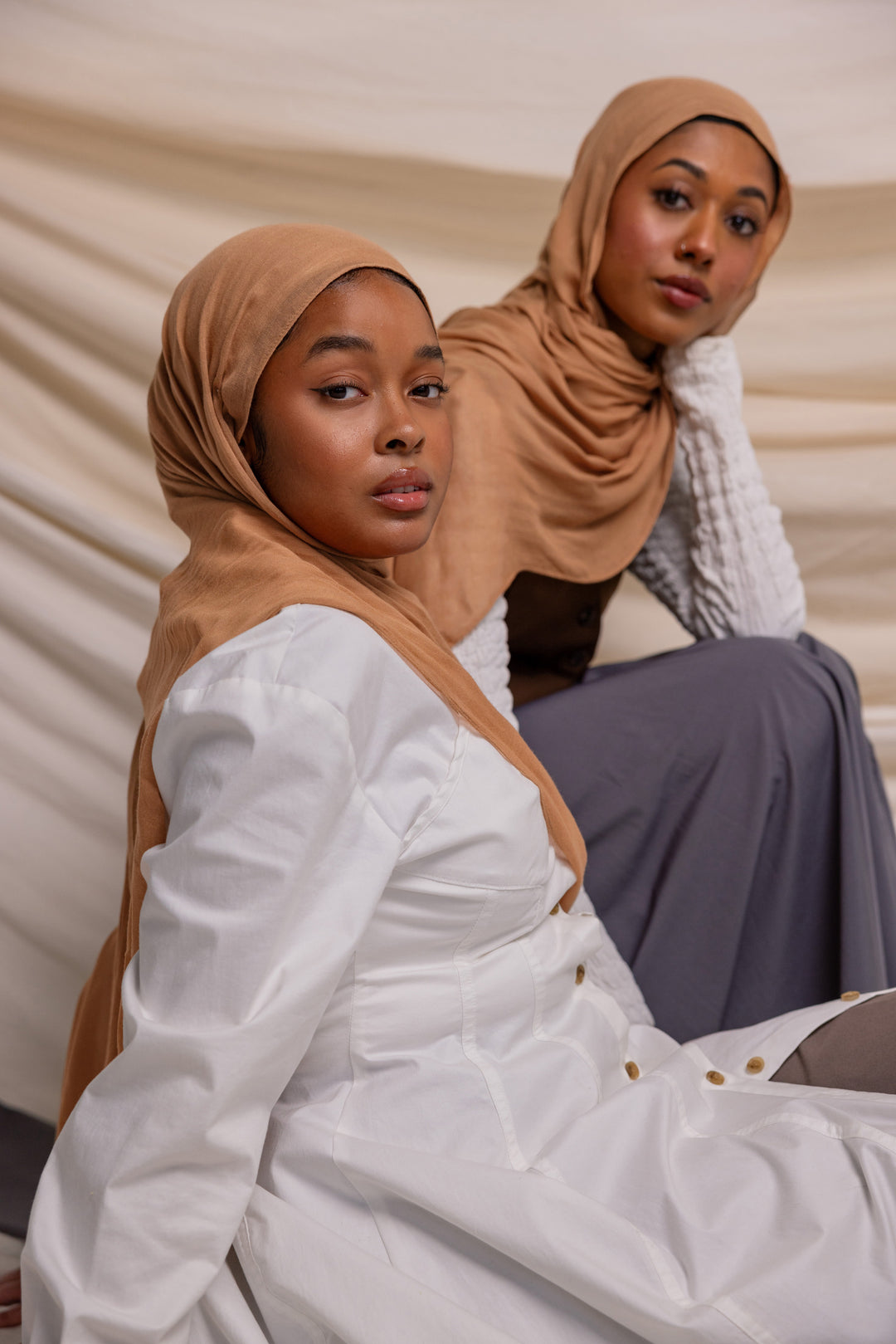 Desert Fox Hijab - Elegant Woven Hijab & VELA Double Hijab – Vela