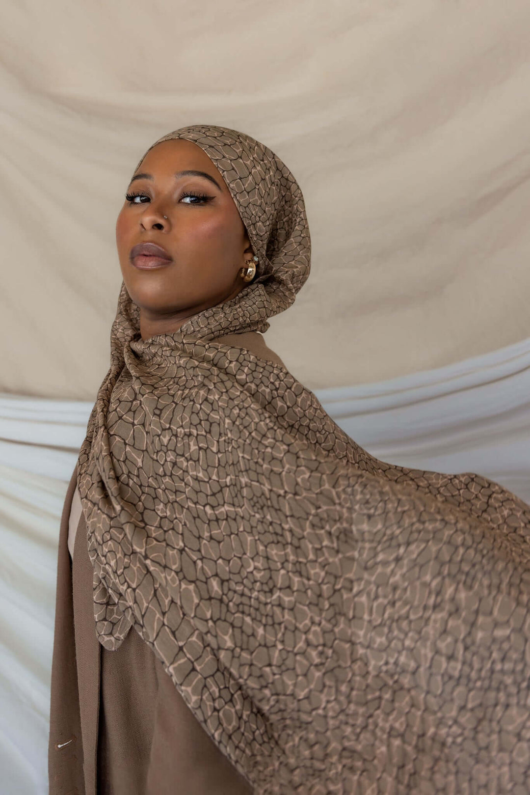 Crocodile Print Hijab | Print | Fashion Forward Scarves - Vela
